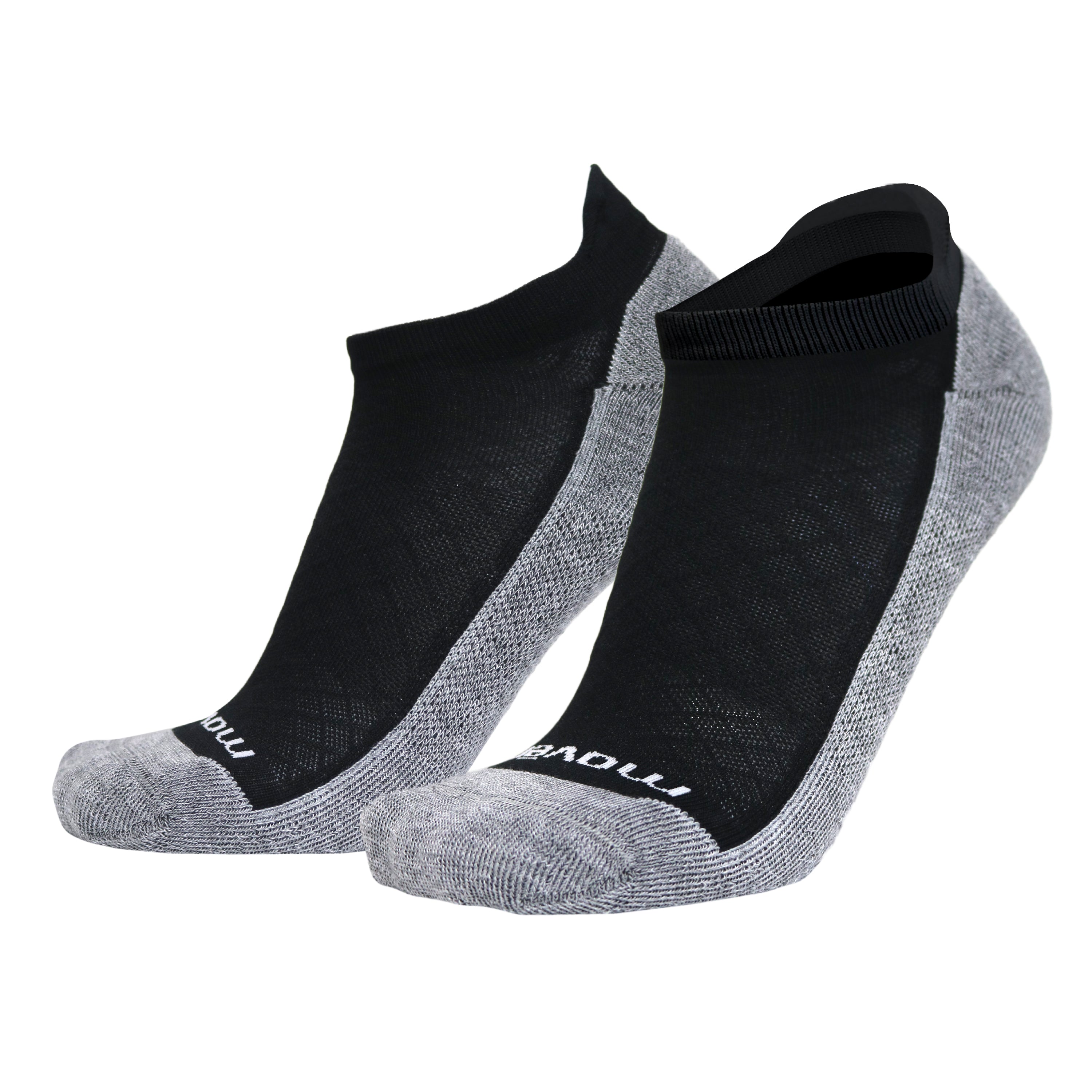 Movēre Elevate Black/Grey Low Cut Tab Socks – Movere